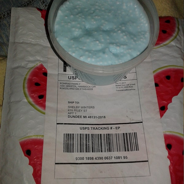 Purple Sweetarts Floam Slime - Clear Based Slime W/ Foam Beads (scented ...
