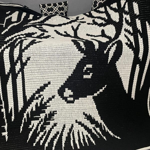 Moonlit Buck Afghan, Overlay Mosaic Crochet Pattern, Graph and Written ...