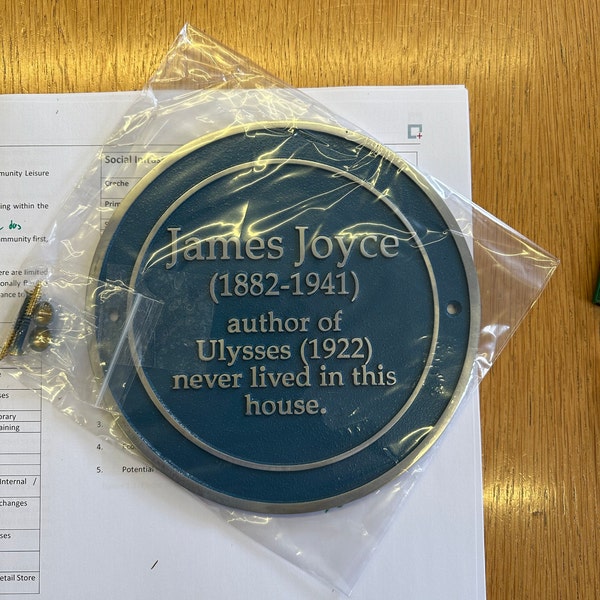 Personalized Fun Blue Plaque With Your Choice of Wording - for Outdoor ...