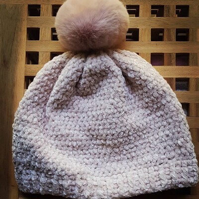 Crochet Velvet Winter Hat Pattern - Etsy