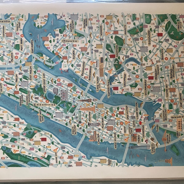 Illustrated Tenby Map Unframed Art Print | Available in A5, A4, A3 Size ...