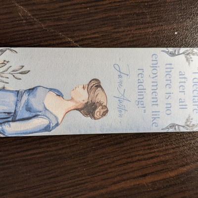 Pride and Prejudice Jane Austen Bookmark - Etsy