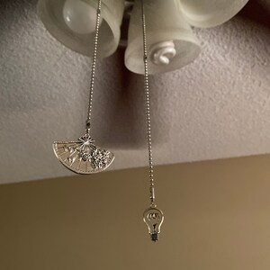 Silver Ceiling Fan Pulls, Silver Pull Chain, Lamp Pulls, Fan Pulls ...