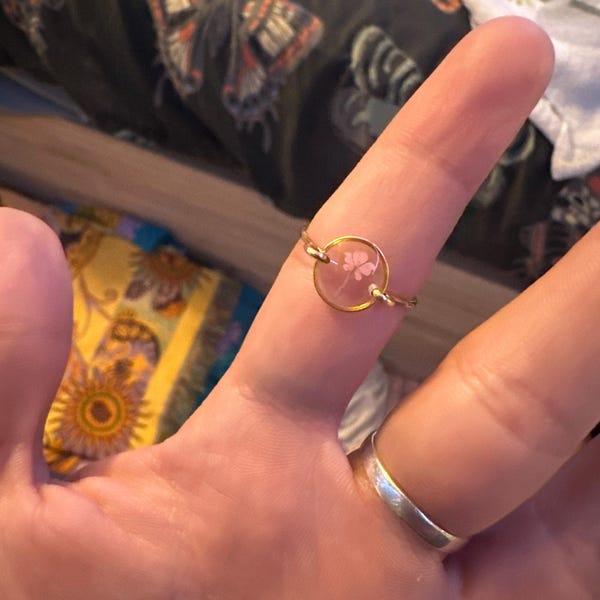 The Ellie Ring - Jewelry, Rings, Silver, Gold, Handmade, Resin ...