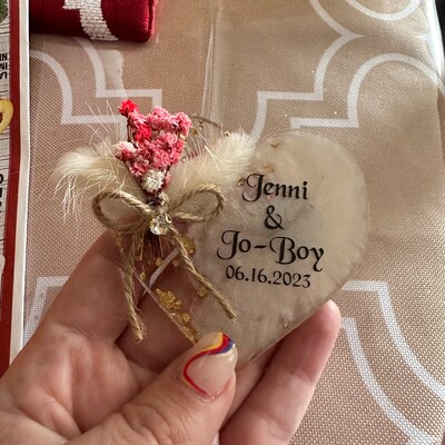 Personalized Wedding Fridge Magnets, Custom Heart Wedding Favors, Party ...