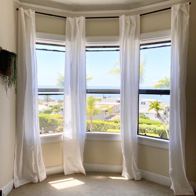 Iselect Home Decor 13/16 Inch Bay Window Curtain Rod - Etsy