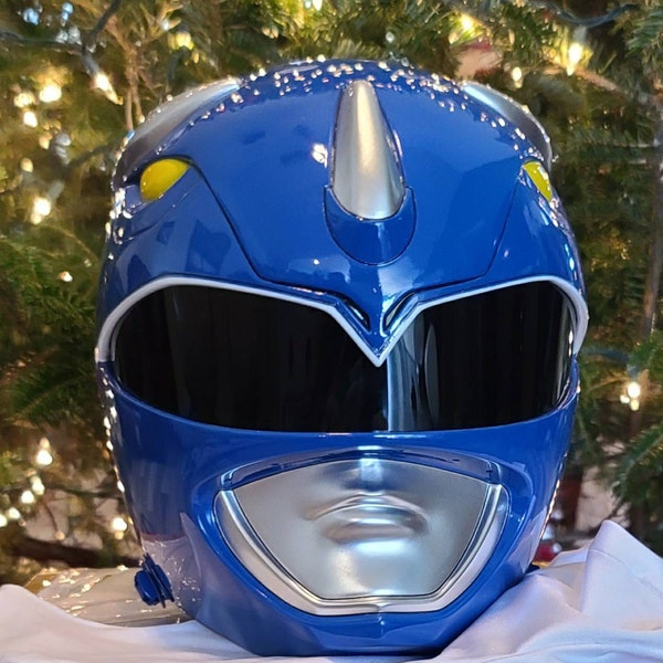 ANIKI Blue MMPR Ranger Cosplay Helmet Collectible Mask Replica - Etsy