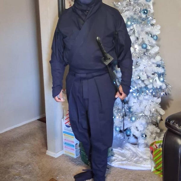 Ninja Dress Shinobi Shozoku - Authentic Japanese Ninja Suit Outfit ...