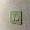 Pastel Green Rounded Corner Light Switch Cover Double Rocker Custom ...