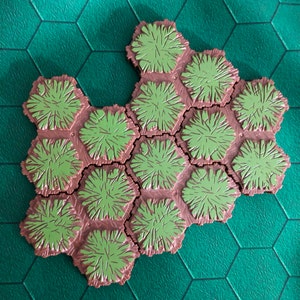 Grass Texture STL Files Hyground Hex Crowns Terrain for - Etsy