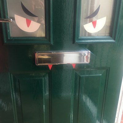 Vampire Face Halloween Door Stickers - Etsy