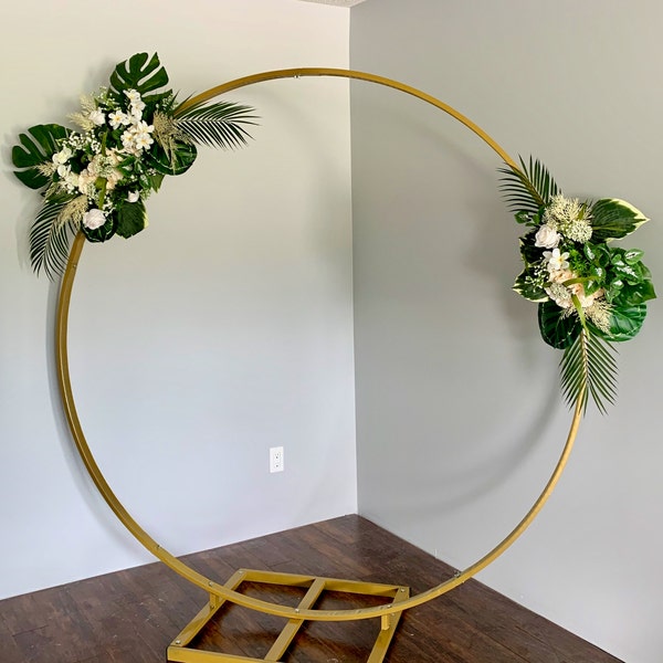 Round Wedding Arch / Metal Arch/ Ceremony Arch Wedding/ Wedding Decor ...