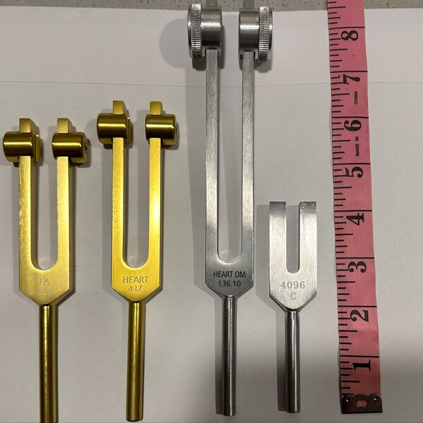 8pcs Metal Tuning Forks Set With 7 Soft Bags and Mallet Weighted Tuning ...