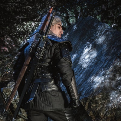 Witcher Luxury Double Back Scabbard for Metals or Latex Swords. Made of ...