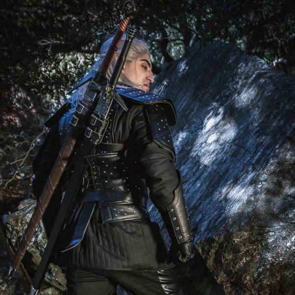 Witcher Luxury Double Back Scabbard for Metals or Latex Swords. Made of ...