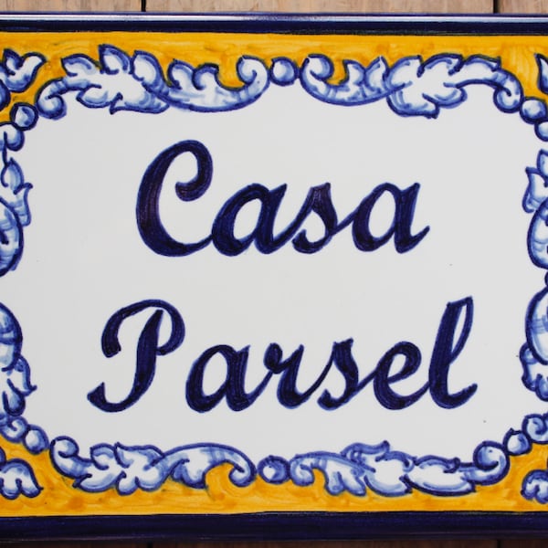 Old Spanish House Number , Signs for Home, Personalized Tile, Ceramic ...