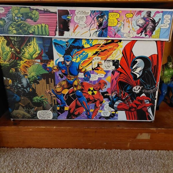 Custom Comic End Table With Epoxy Resin - Etsy