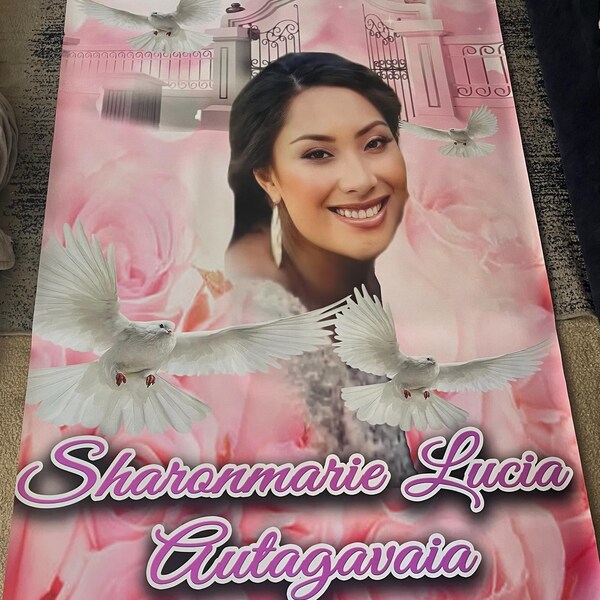 33" X 79" Custom Funeral Retractable Banner Stand | Adjustable Banners ...