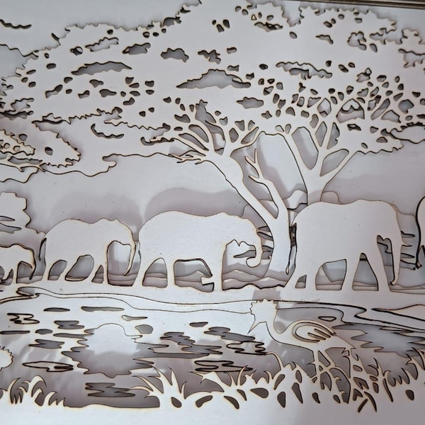 Flexi Paper Spacers Digital File DIY for Square Box, 3D Shadow Box, 3D ...