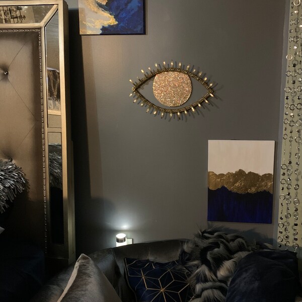 Gold Foil Painting Modern Art Abstract | Colorful Abstract Art | Gold ...