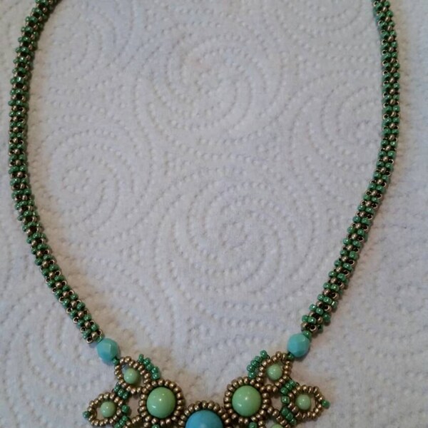 CHIMERE Beaded Necklace Beading Tutorial Beadweaving Pattern Seed Bead ...