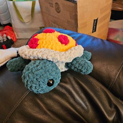 Pizza Turtle Crochet Pattern PDF Amigurumi Stuffed Animal Digital File ...