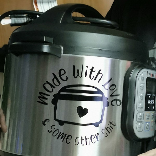 Instant Pot Decal - Made With Love Sticker - Etsy