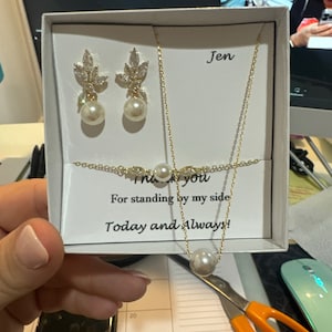 Mother of the Bride Gift Box. Mother of the Bride Necklace Gift Box ...