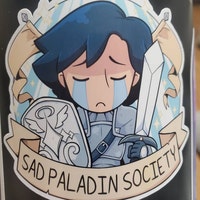 Sad D&D Society Stickers - Etsy