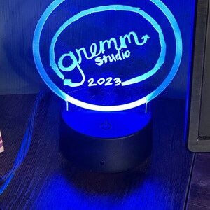 Laser Engraved LED Light up Display/sign, Custom LED Sign-circle - Etsy