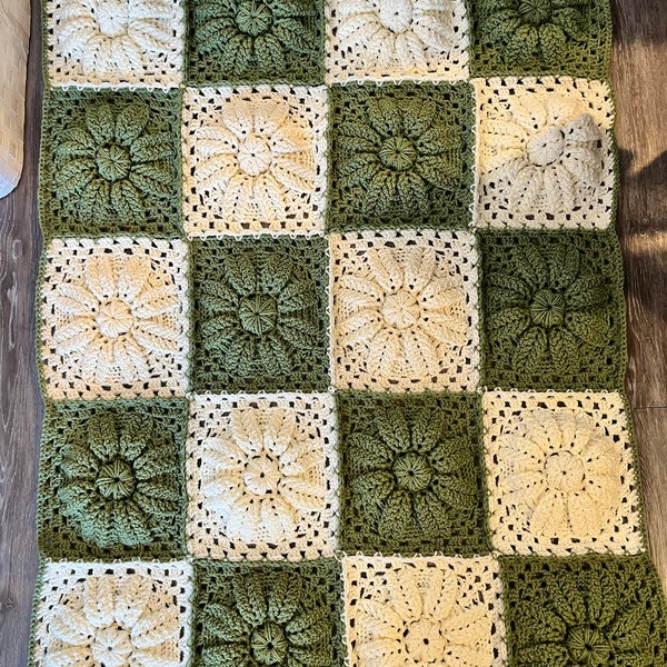 CROCHET PATTERN Thyme to Crochet Afghan - Make to Any Size - PDF ...