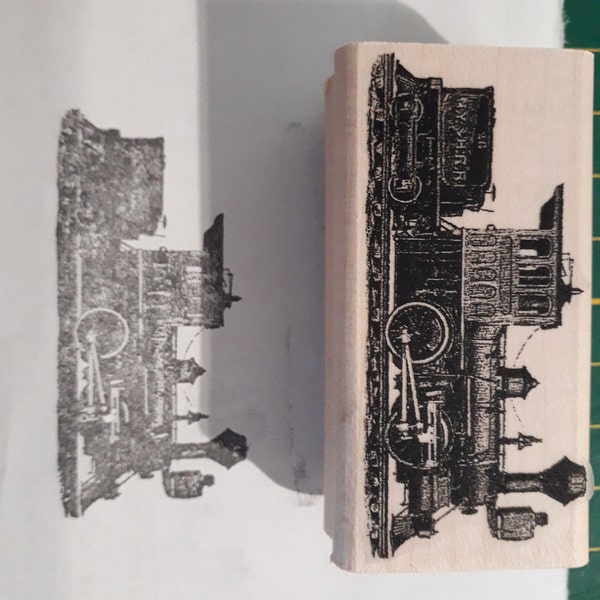 Old Time Train RUBBER STAMP, Steampunk Stamp, Travel Stamp ...
