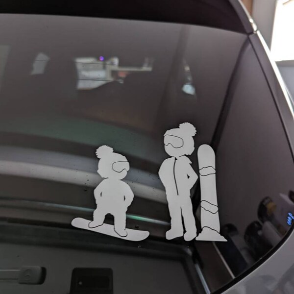 Car Sticker Baby on Board Sign Skateboarding, Skater BOY, Vinyl on ...