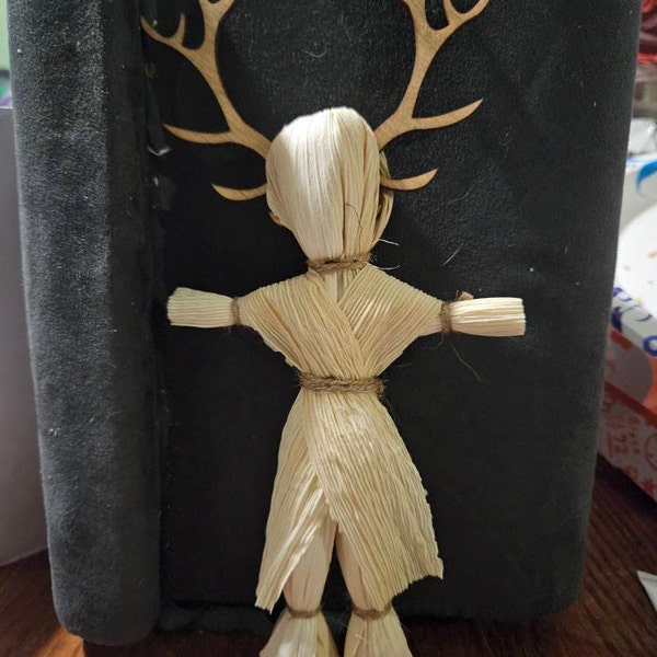 Cernunnos / Horned God Harvest Doll / Handcrafted Poppet / Corn Husk ...