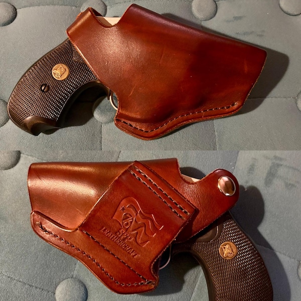 Smith & Wesson 642 Cross Draw Holster, Right Hand Draw, Leather Thumb ...