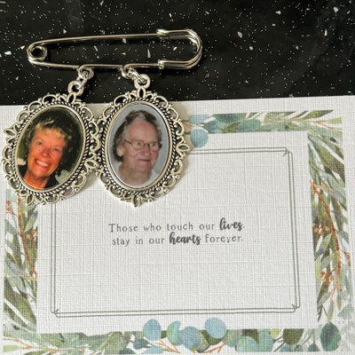 Groom Memorial Pin Groom Buttonhole Charm Groom Memory Pin Loved One ...