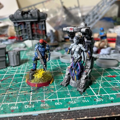 4 Pack FKMSA Armored Heavy Arms Unit 28mm Scale Miniatures - Etsy