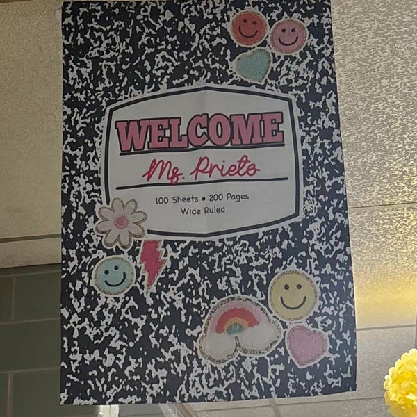 Personalized Teacher Classroom Flag, Custom Teacher Gift, Classroom ...