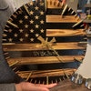 American Flag Clock,rustic USA Clock,patriotic Wall Clock,usa Flag ...