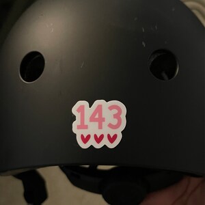 Itty Bitty 143 (I Love You) Vinyl Sticker | Mr. Rogers Laptop and Water ...