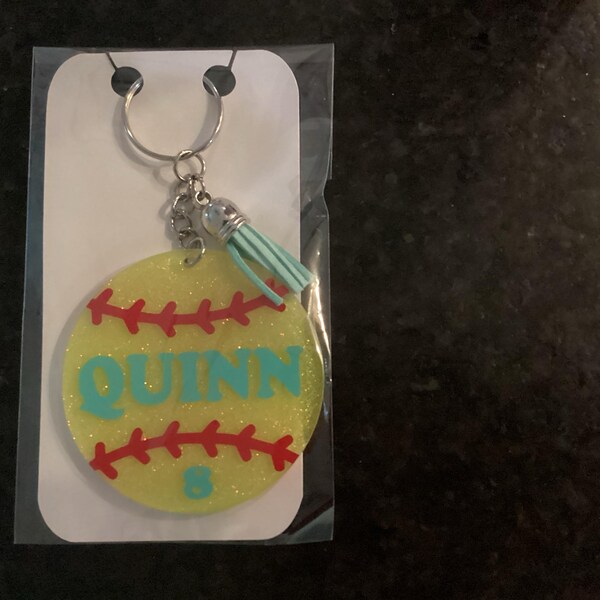 Personalized Cheerleader Name Keychains Dance Keychain Cheer Backpack ...