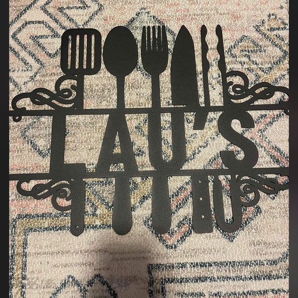 Kitchen Metal Sign,custom Kitchen Wall Art,metal Kitchen Sign ...