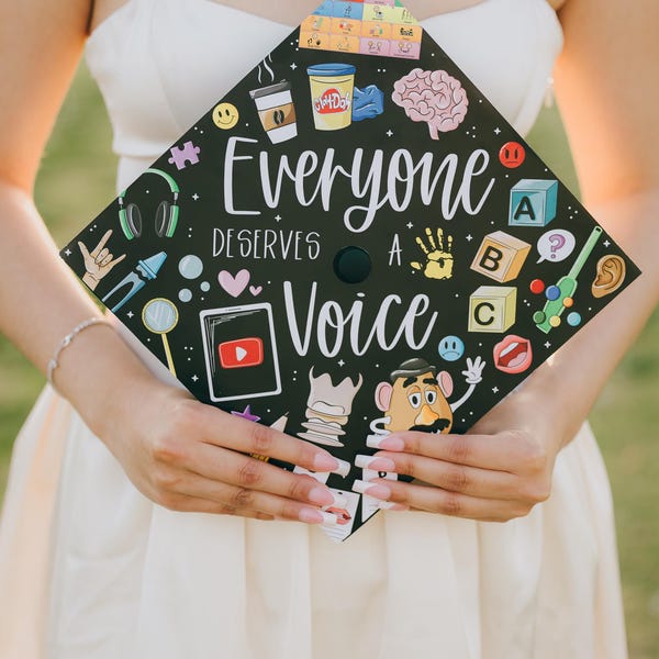 Black Glitter CARDSTOCK for Grad Cap | BLANK Template | Black Glitter ...