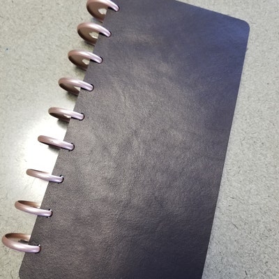 Discbound Leather Planner Cover, Personalized Planner Cover, Classic ...