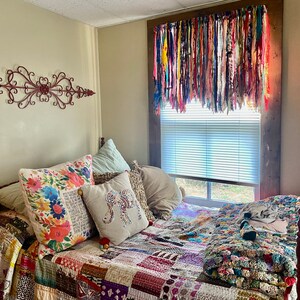 Bohemian Rag Chop Valance - Etsy