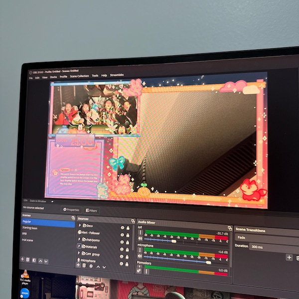 Celestial Animated Stream Overlay: Cozy Twitch Package, Vtuber Assets ...