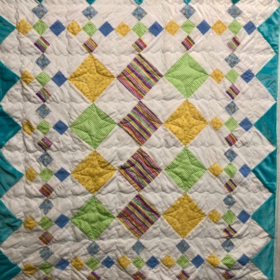 Easy PDF Digital Download Quilt Pattern, Diamond Patch 415 Designed by ...