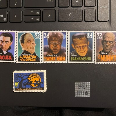 Classic Monster Stamps 5 Unused Vintage Postage Stamps 32 - Etsy
