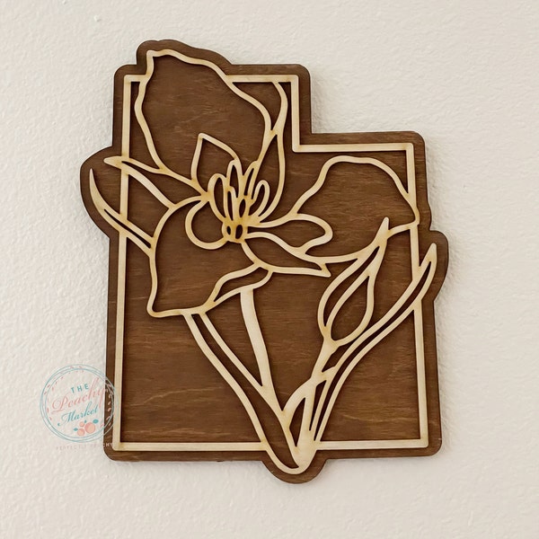 Utah Sego Lily SVG | Flower SVG | Laser Cut File | State SVG | Utah ...