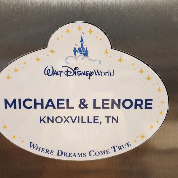 Walt World and DL Theme Park Cast Member Name Tag SVG, Personalized ...